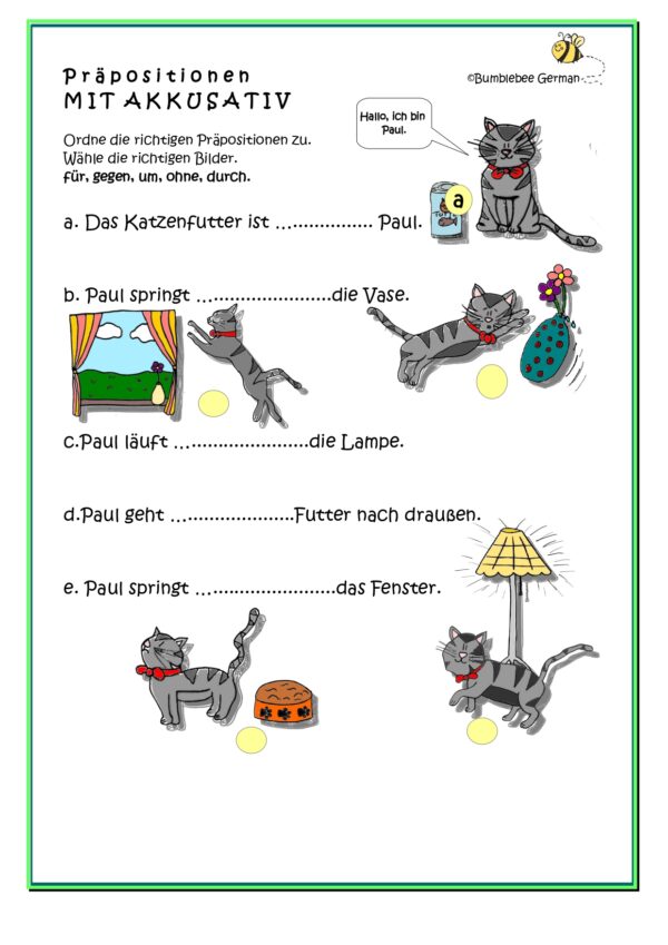 Free German Worksheets for Children | Bee Bilingual