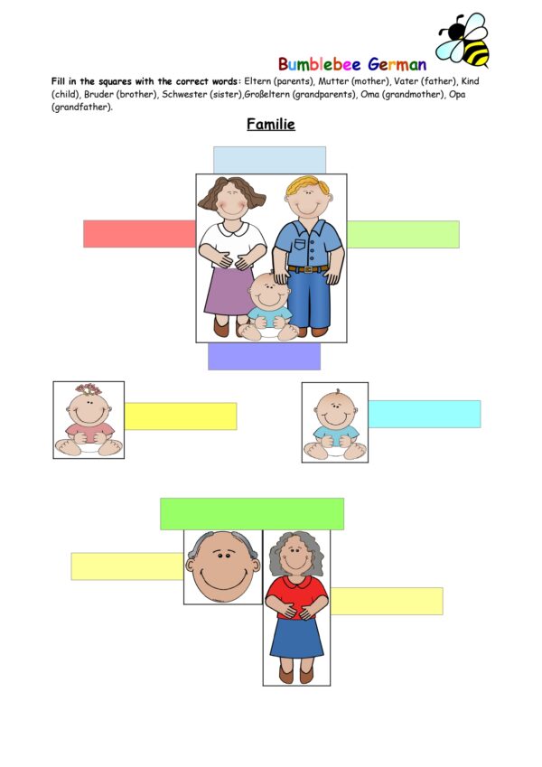 Free German Worksheets for Children | Bee Bilingual