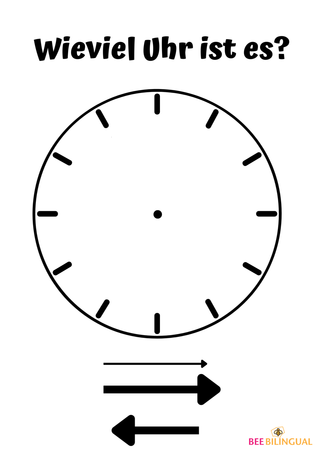 Free German Worksheets for Children | Bee Bilingual