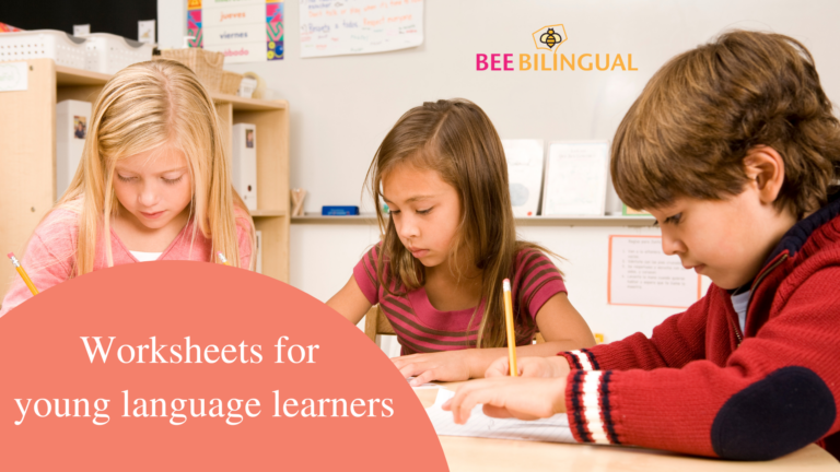 Free Worksheets for bilingual leaners | Bee Bilingual
