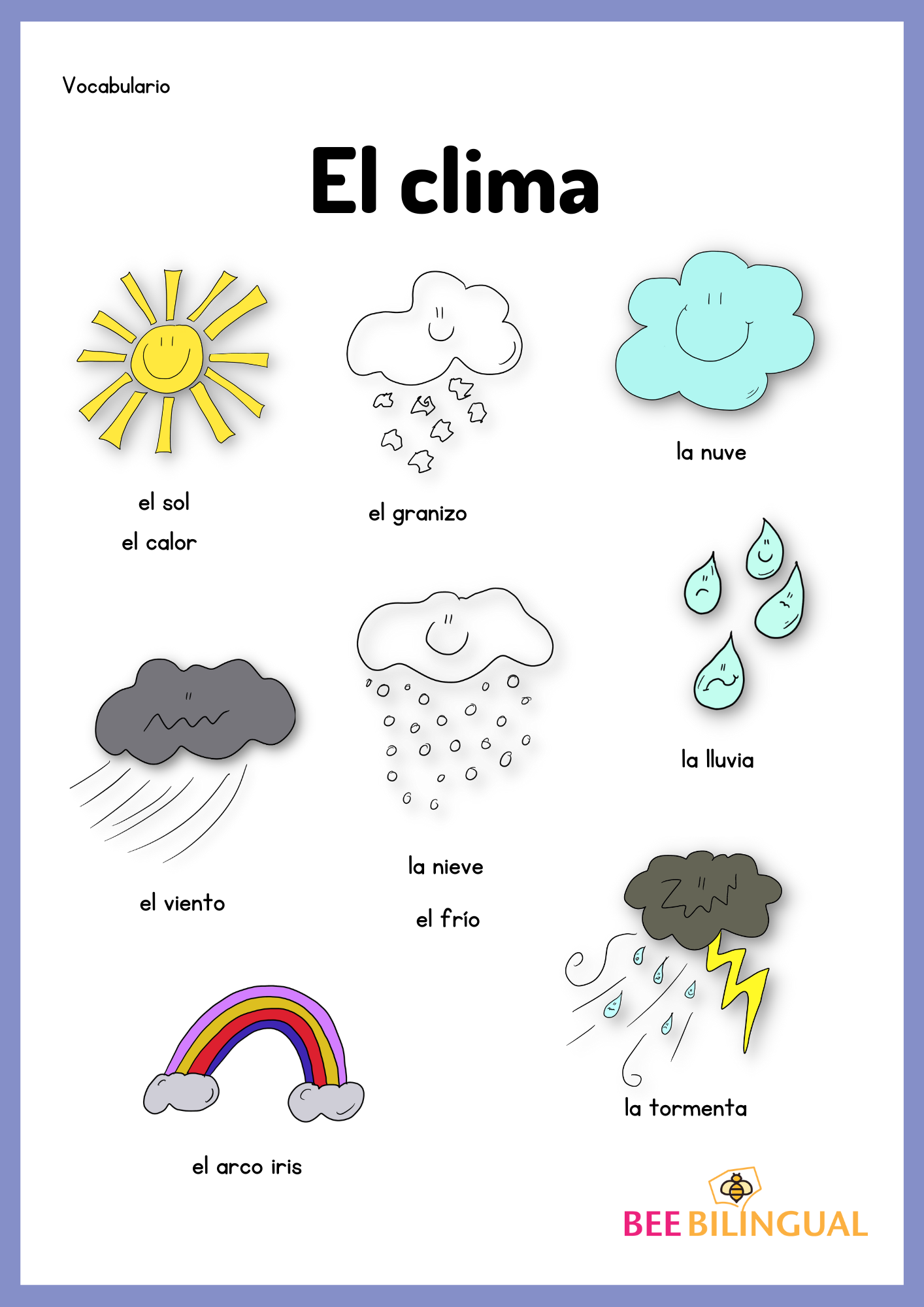 Free Spanish Worksheets | Bee Bilingual