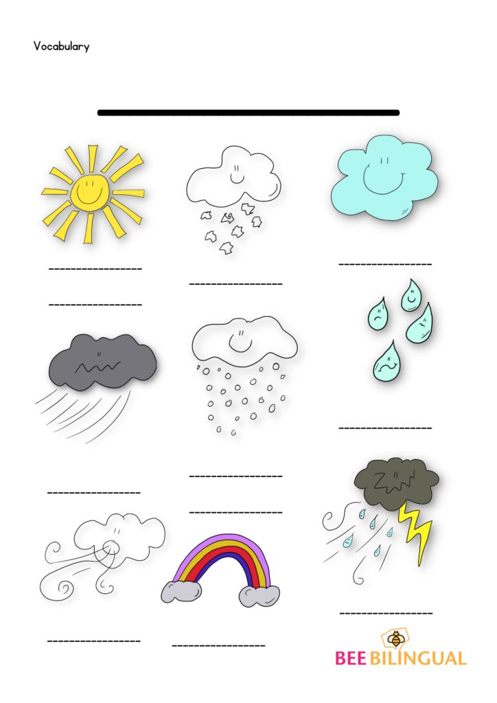 Free worksheets for any language | Bee Bilingual